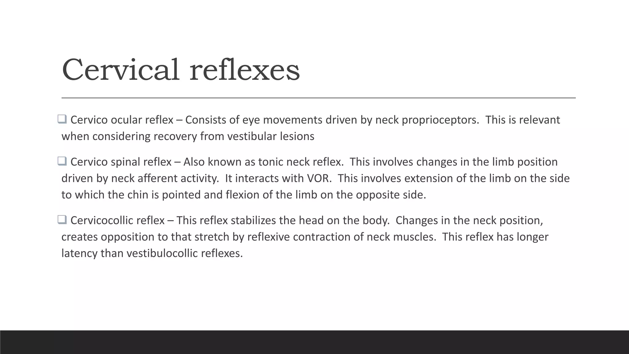 Physiology of vestibular system | PPTX
