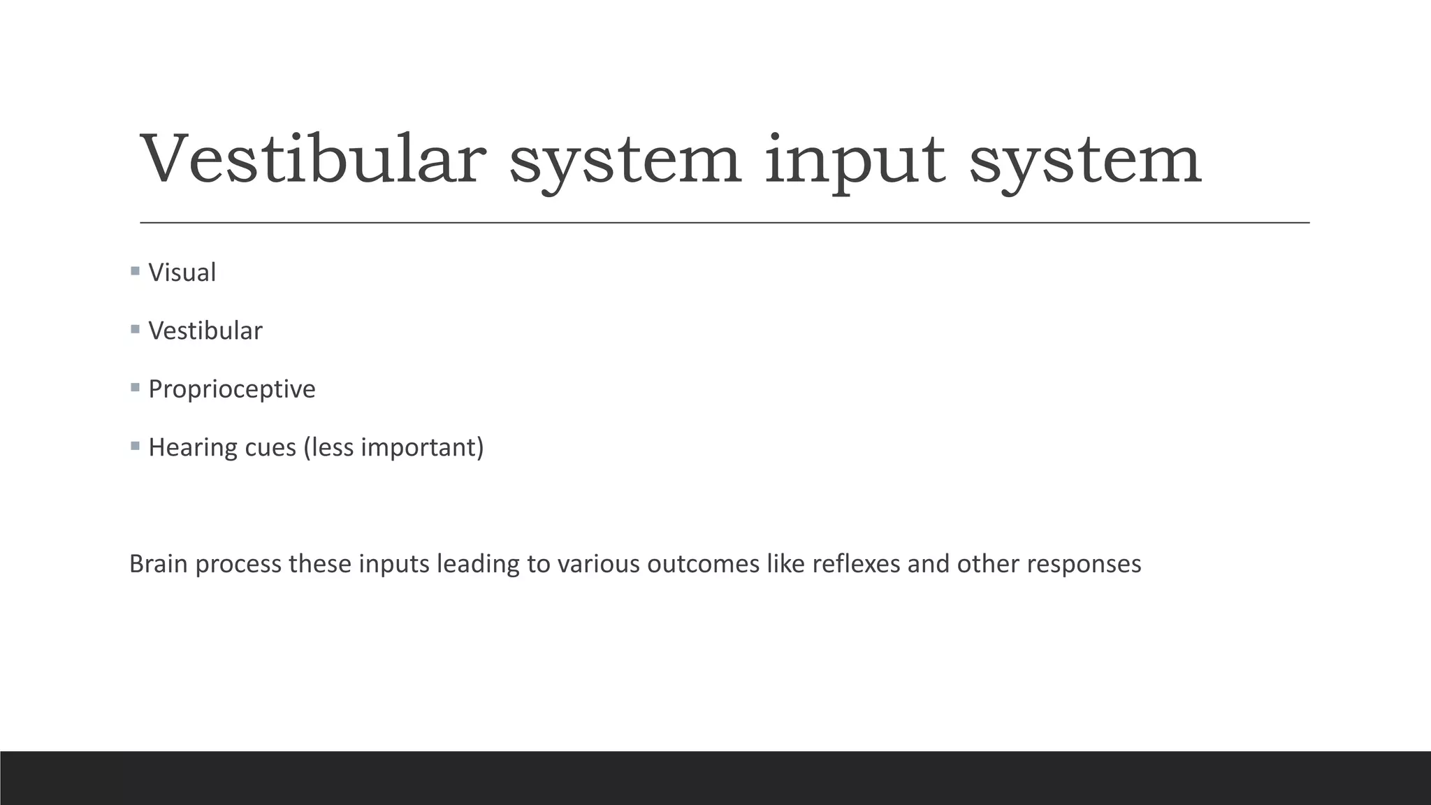 Physiology of vestibular system | PPTX