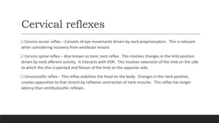 Physiology of vestibular system | PPTX