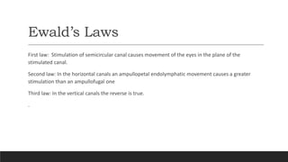 Physiology of vestibular system | PPTX