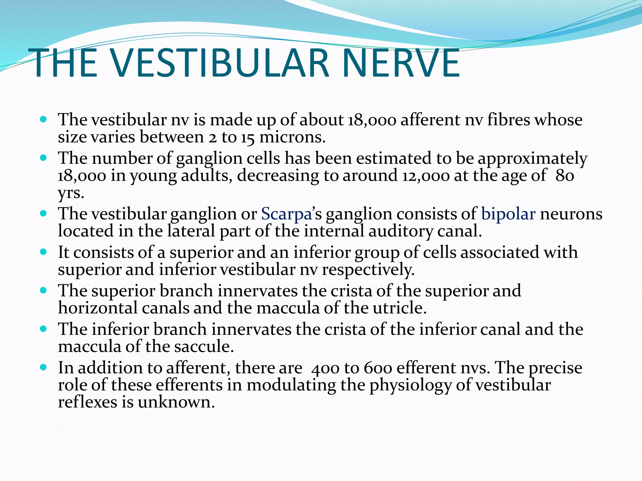 Anatomy & Physiology Of Vestibular System | PPTX