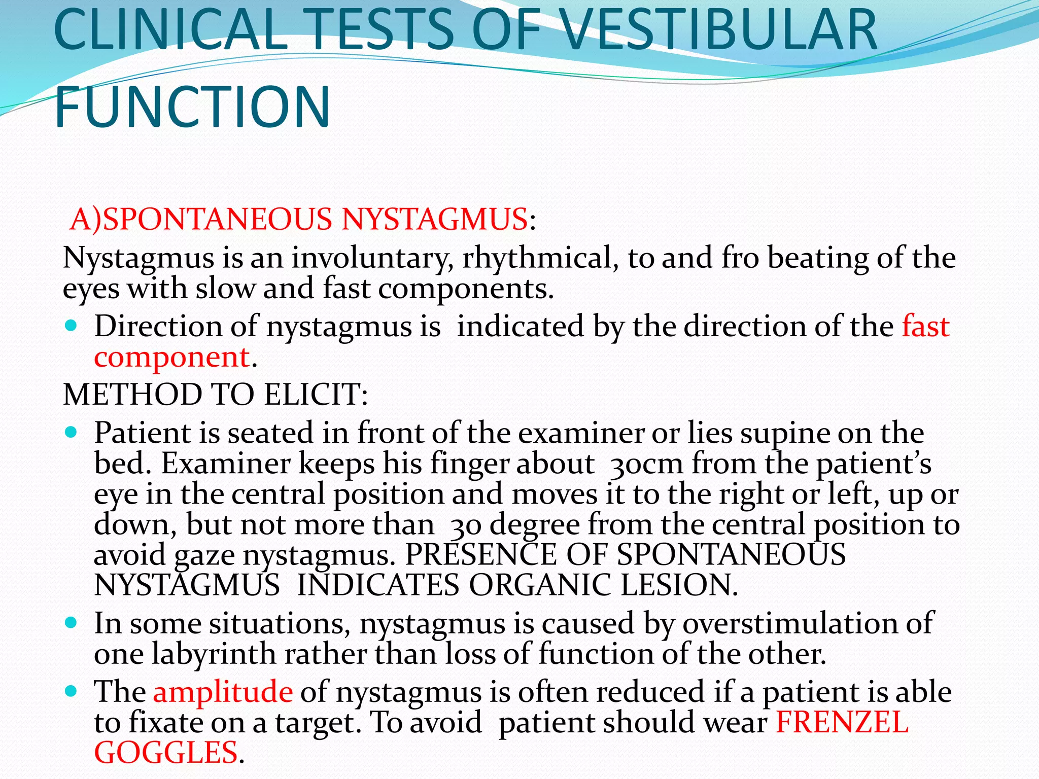 Anatomy & Physiology Of Vestibular System | PPTX