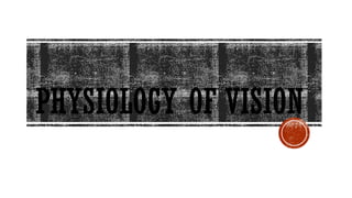 Physiology of Vision By Anas Md..pptx optho | PPTX