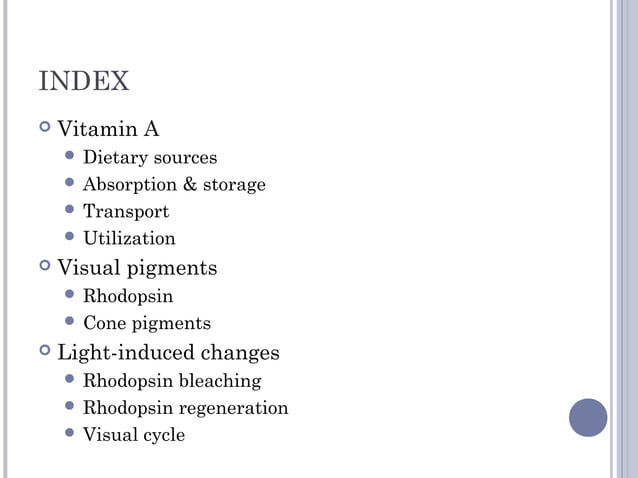 Physiology of visual cycle | PPT