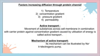 transport through cell membrane part 2 | PPT