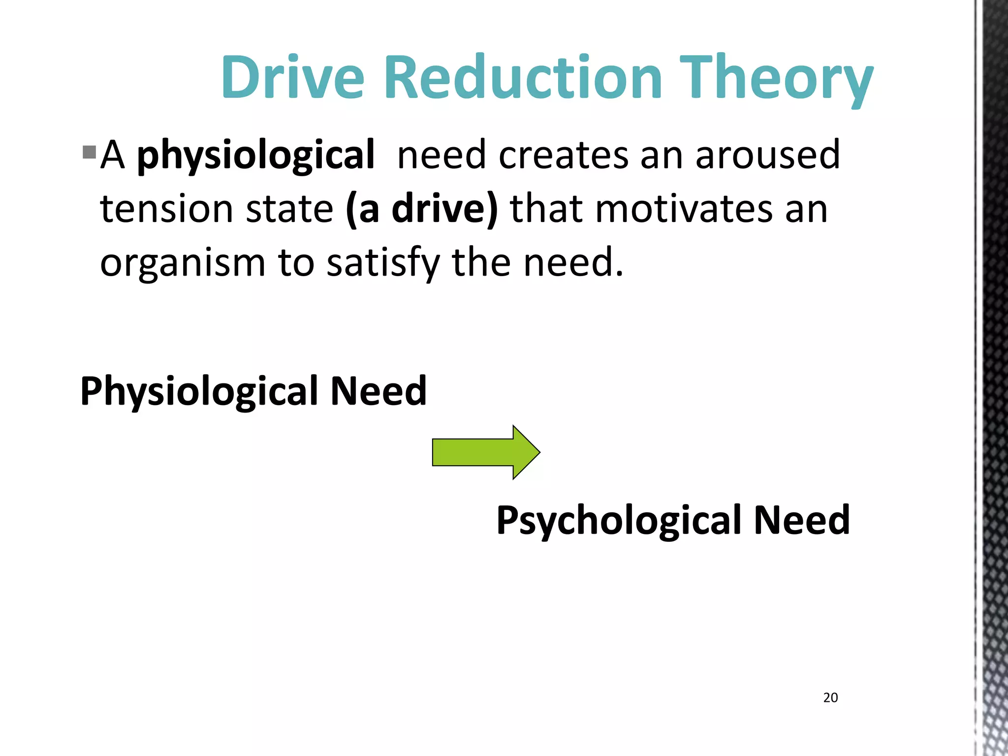 Physiology (physiology of motivation) | PPTX