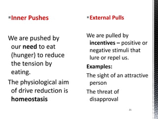 Physiology (physiology of motivation) | PPTX