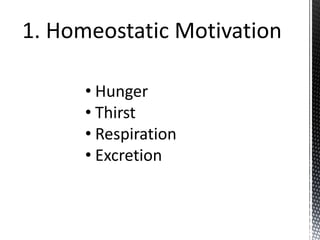 Physiology (physiology of motivation) | PPTX