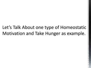 Physiology (physiology of motivation) | PPTX