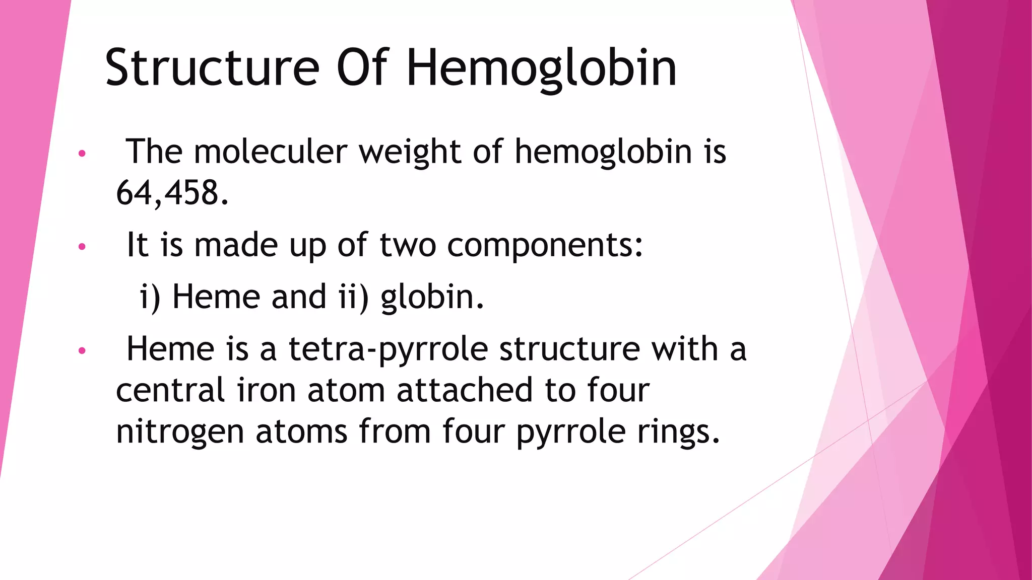Structure Of Hemoglobin and Difference between Fetal and Adult ...
