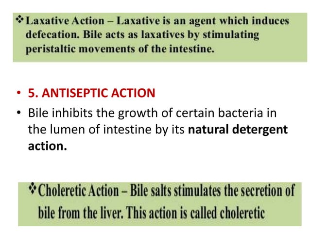 Physiology properties of bile, composition of bile, functions of bile ...