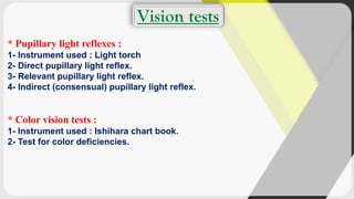 Physiology (sensory examination tests) | PDF