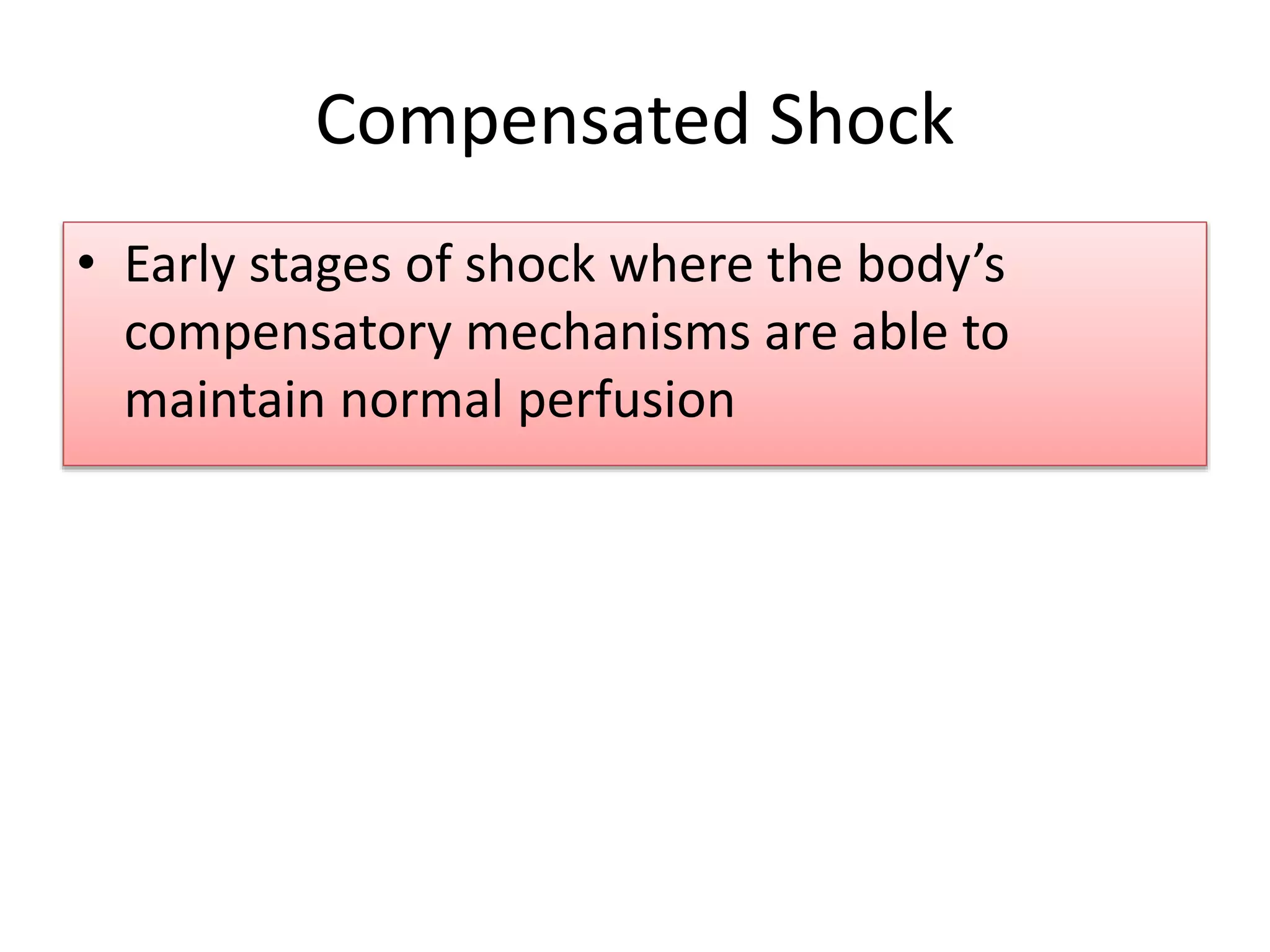 Physiology of shock | PPT