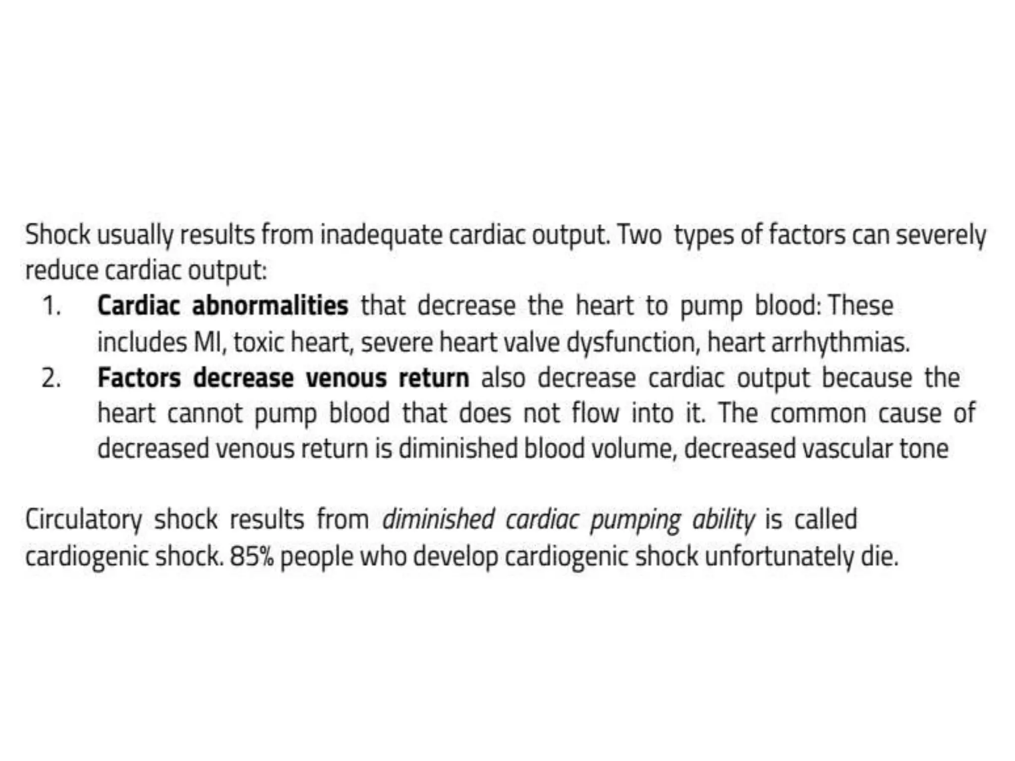 Physiology of shock | PPT