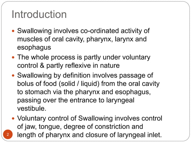 Physiology swallowing & functional investigations of upper git | PPTX | Ear, Nose and Throat ...