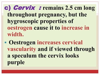 Physiolosical changes during pregnancy | PPTX