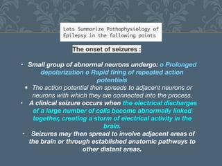 Physiopathology of epilepsy | PDF