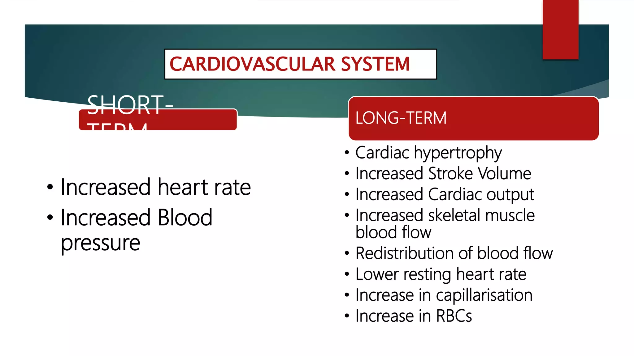 Cardio-Pulmonary Changes during Exercise | PPTX