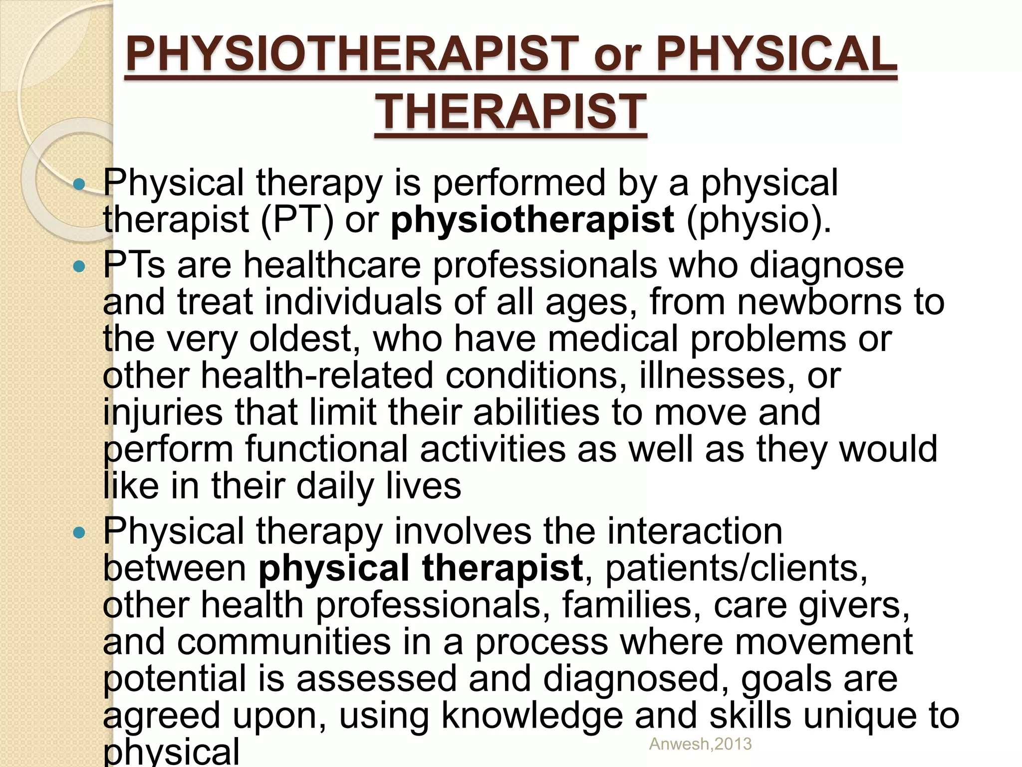Physiotherapy | PPTX