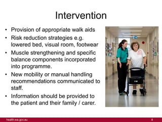 Western Australian Multidisciplinary Post Fall Management Guidelines ...