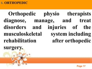 Physiotherapy definition & scope. By Sr. Deena George | PPT