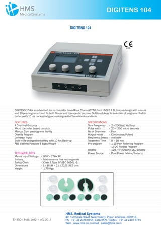 H. M. S. Medical Systems, Chennai, Ultrasound Device | PDF