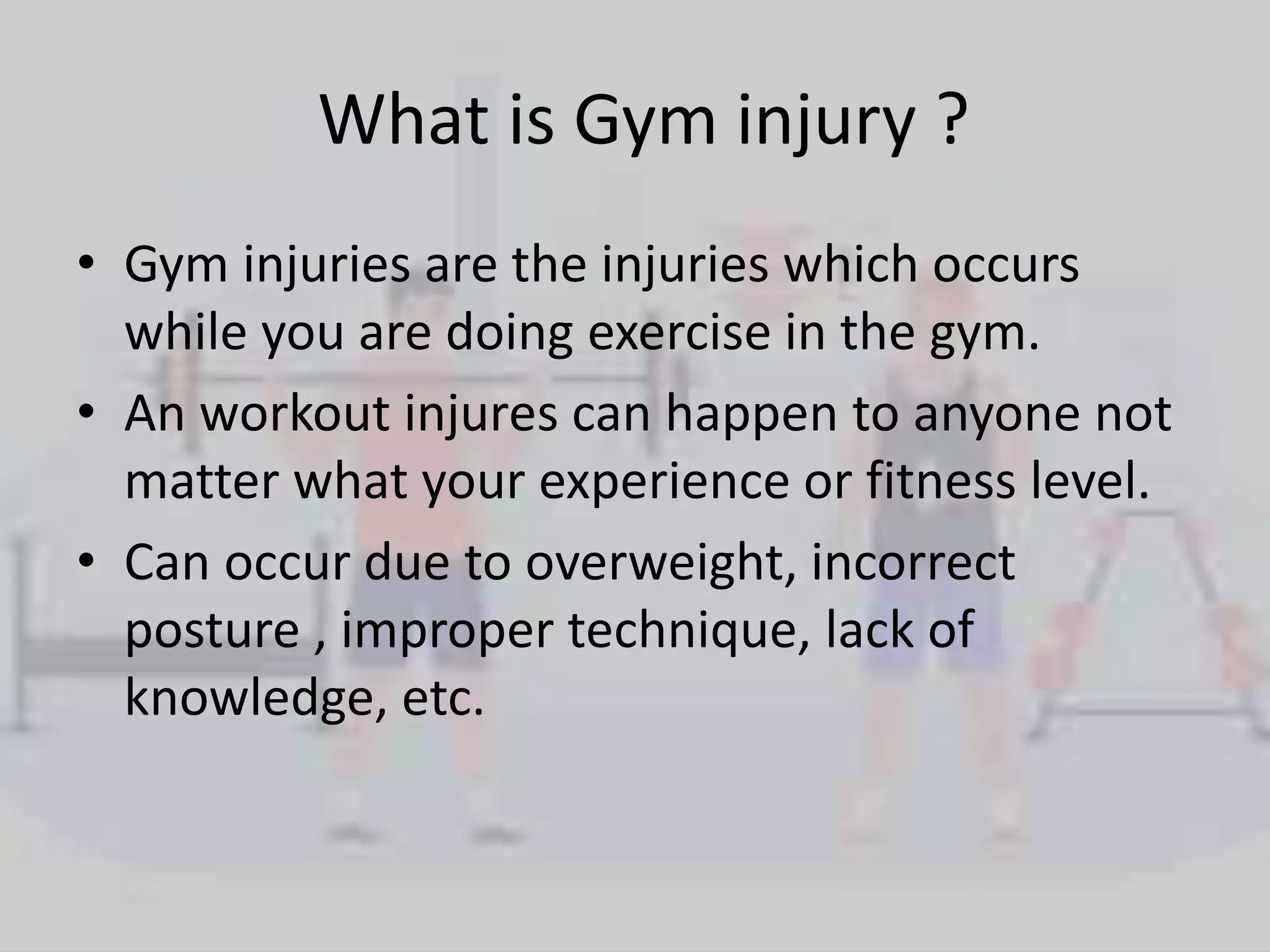 Physiotherapy approach for gym injuries.pptx