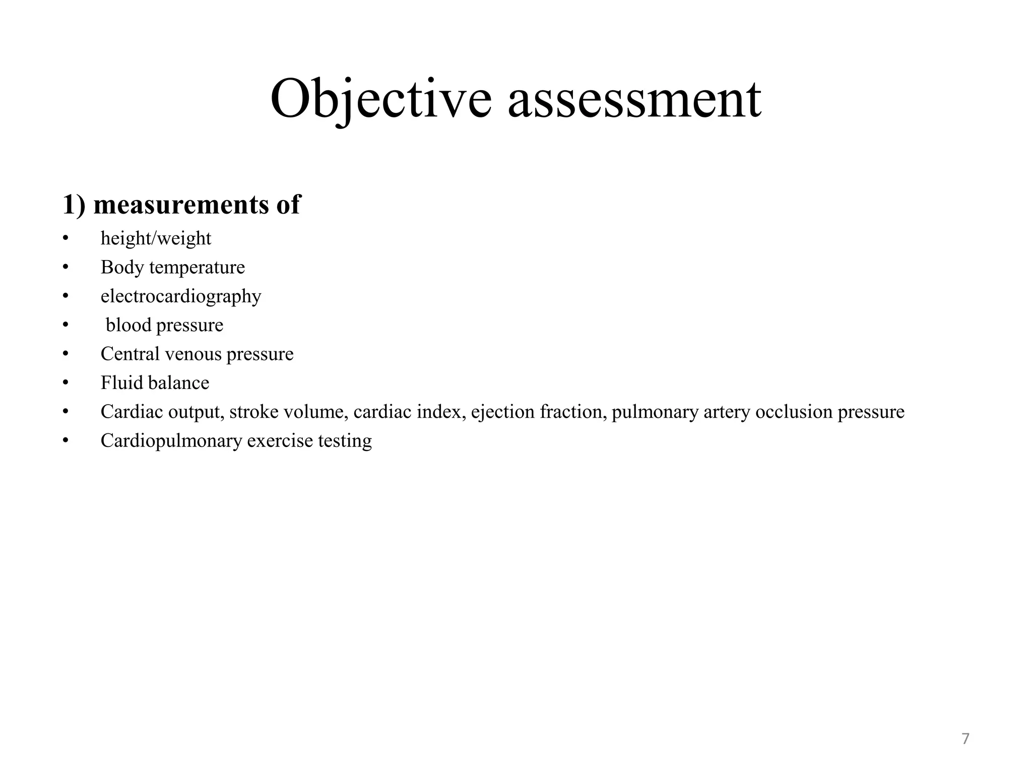 Physiotherapy assessment of cardiac conditions | PPTX