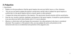 Physiotherapy assessment of cardiac conditions | PPTX