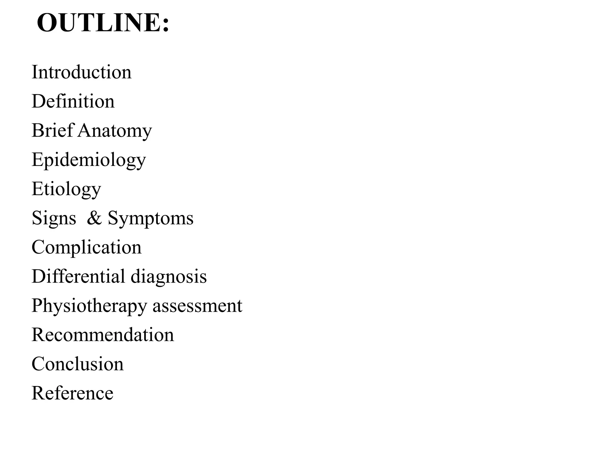 PHYSIOTHERAPY ASSESSMENT IN PATIENT WITH CAUDAL EQUINAL SYNDROME | PPTX