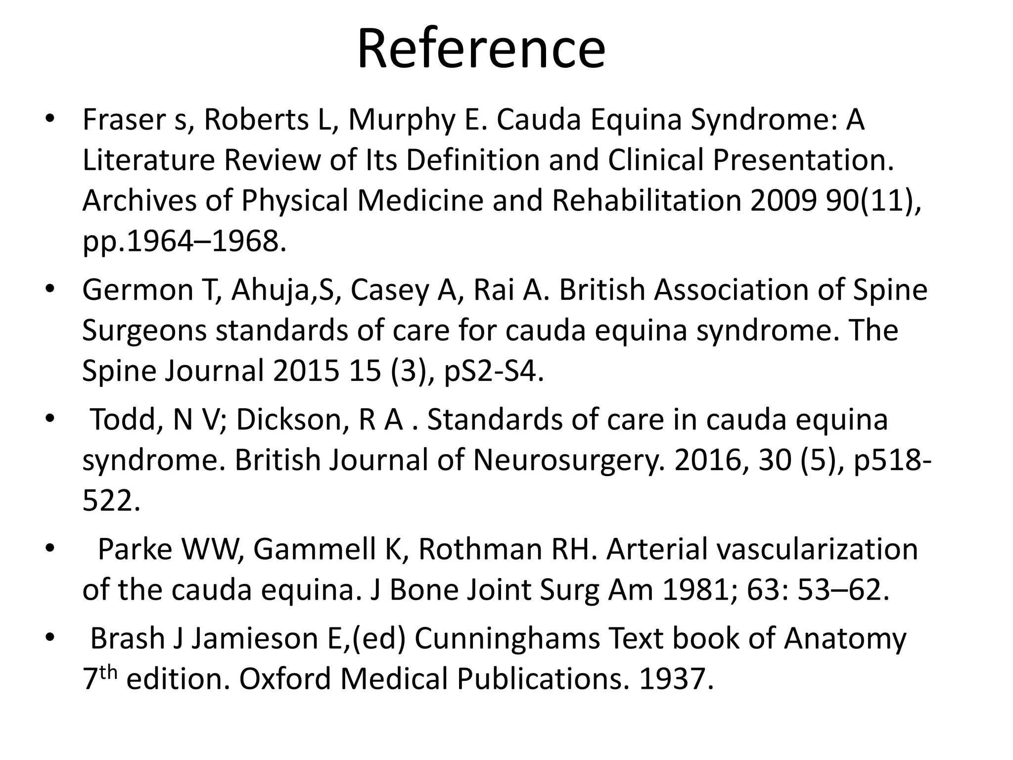PHYSIOTHERAPY ASSESSMENT IN PATIENT WITH CAUDAL EQUINAL SYNDROME | PPTX ...