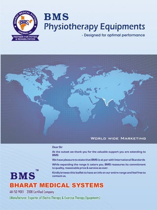 Bharat Medical Systems, Chennai, Physiotherapy Equipment | PDF