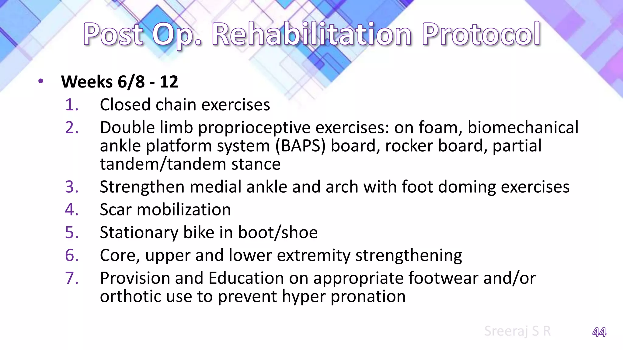 Physiotherapy for ankle & foot deformities | PPTX