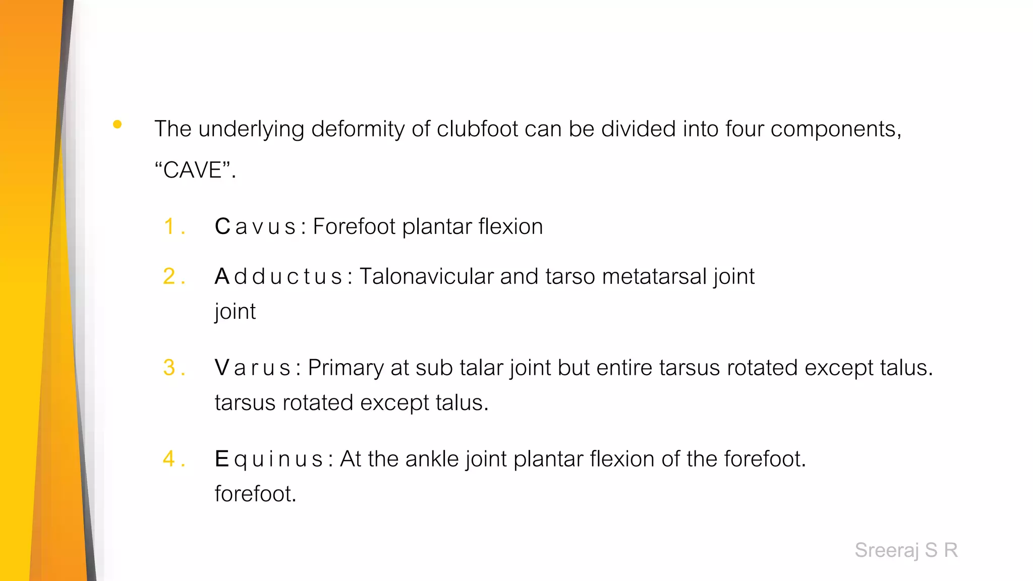 Physiotherapy for CONGENITAL TALIPES EQUINOVARUS | PPTX
