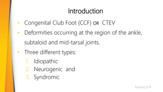 Physiotherapy for CONGENITAL TALIPES EQUINOVARUS | PPTX
