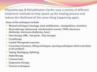 Physiotherapy in orthopedic practice cryotherapy | PPTX