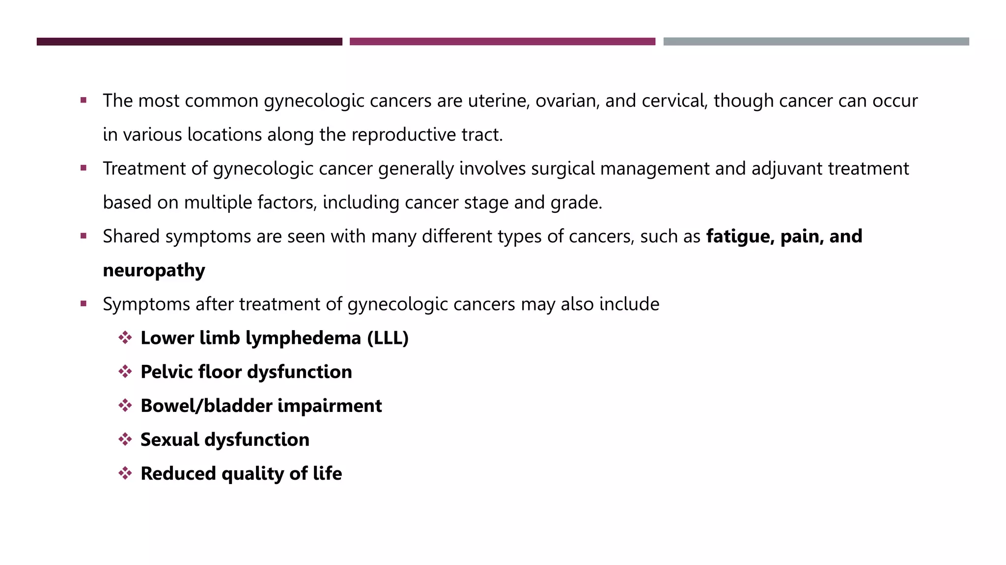Physiotherapy in pelvic cancer | PPT