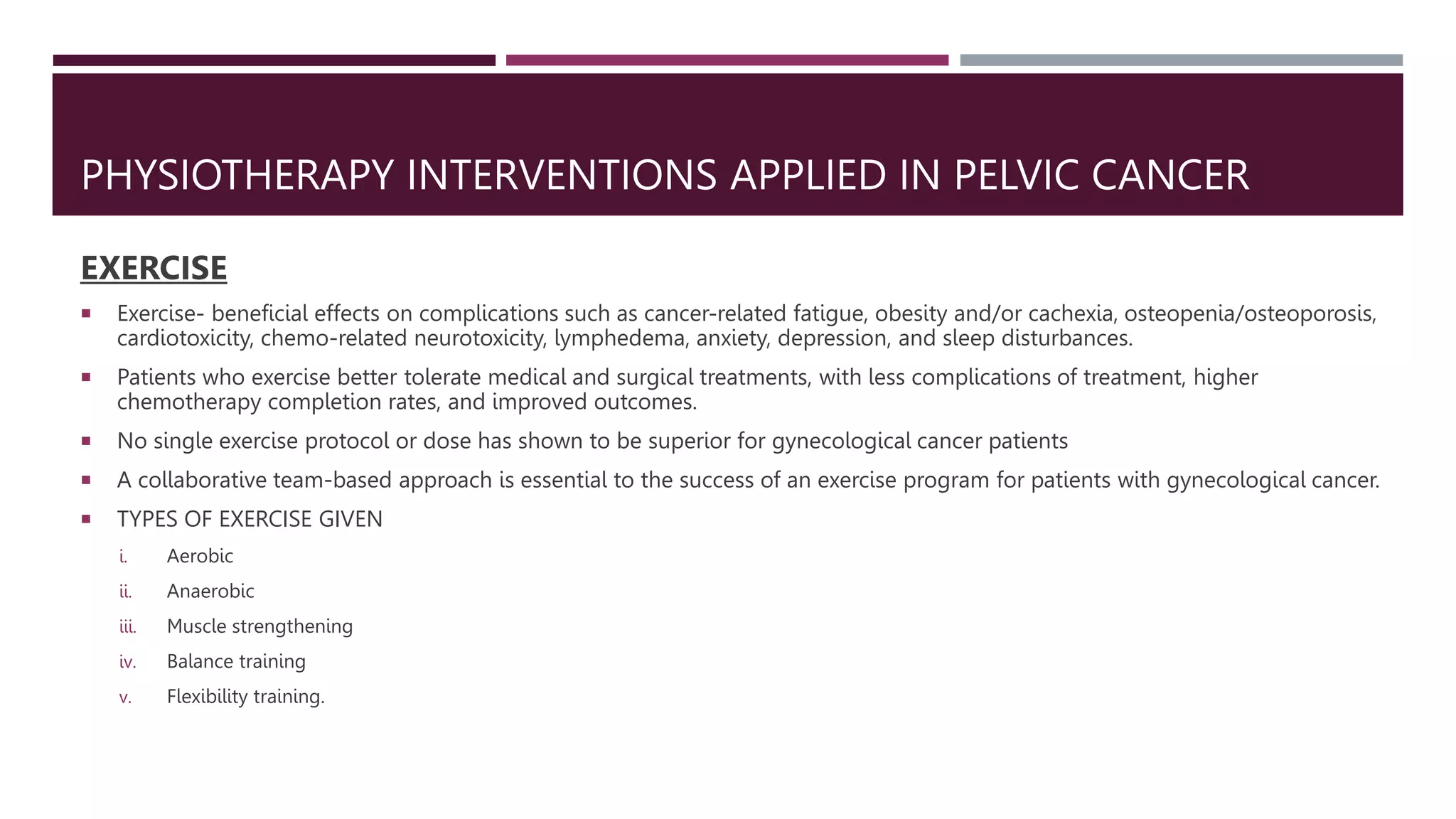 Physiotherapy in pelvic cancer | PPT
