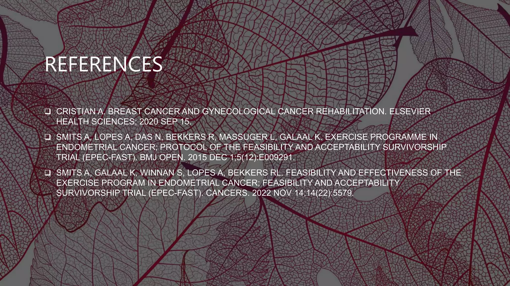 Physiotherapy in pelvic cancer | PPT