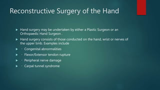 Physiotherapy in Reconstructive Surgery .pptx