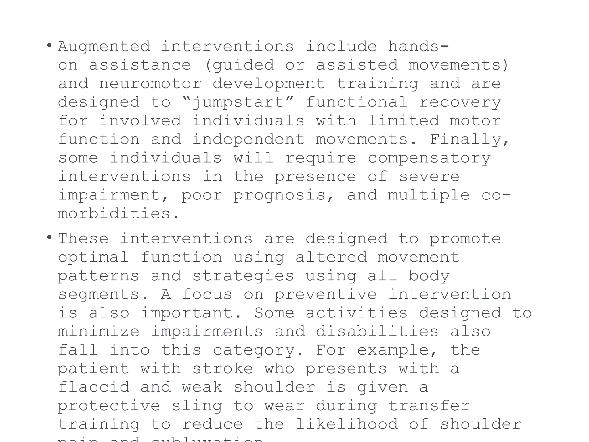 Physiotherapy Intervention for patients with Motor Control disease.ppt