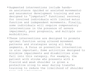 Physiotherapy Intervention for patients with Motor Control disease.ppt