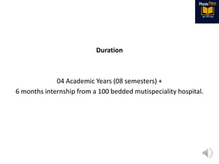 What is Physiotherapy course? | PPTX