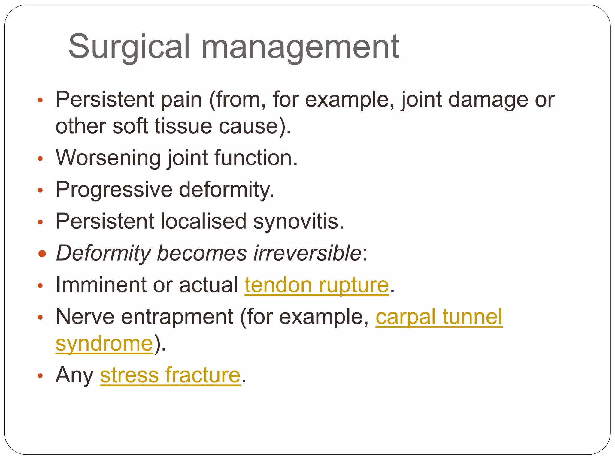 Physiotherapy management for rheumatoid arthritis | PPTX