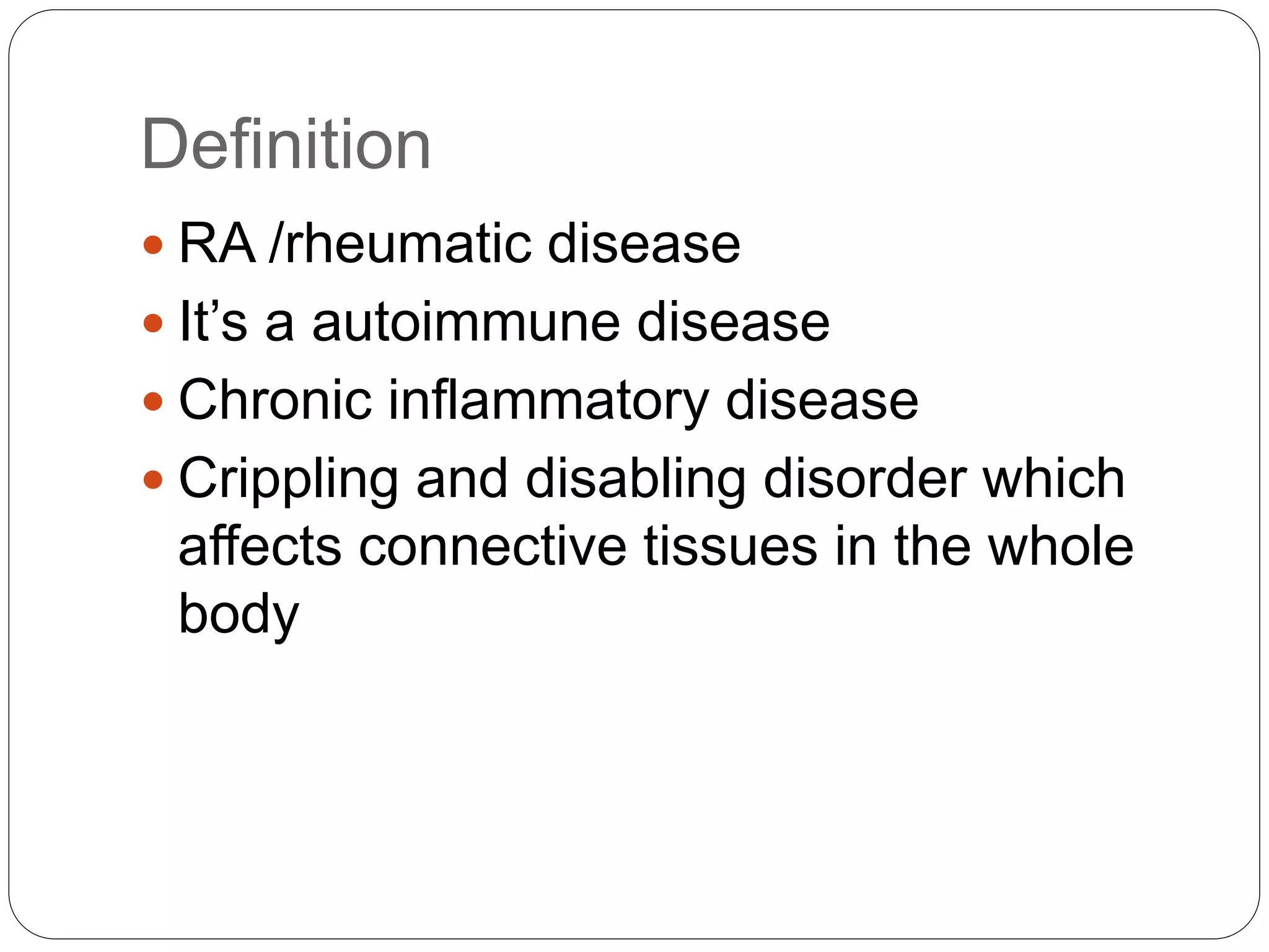 Physiotherapy management for rheumatoid arthritis | PPTX