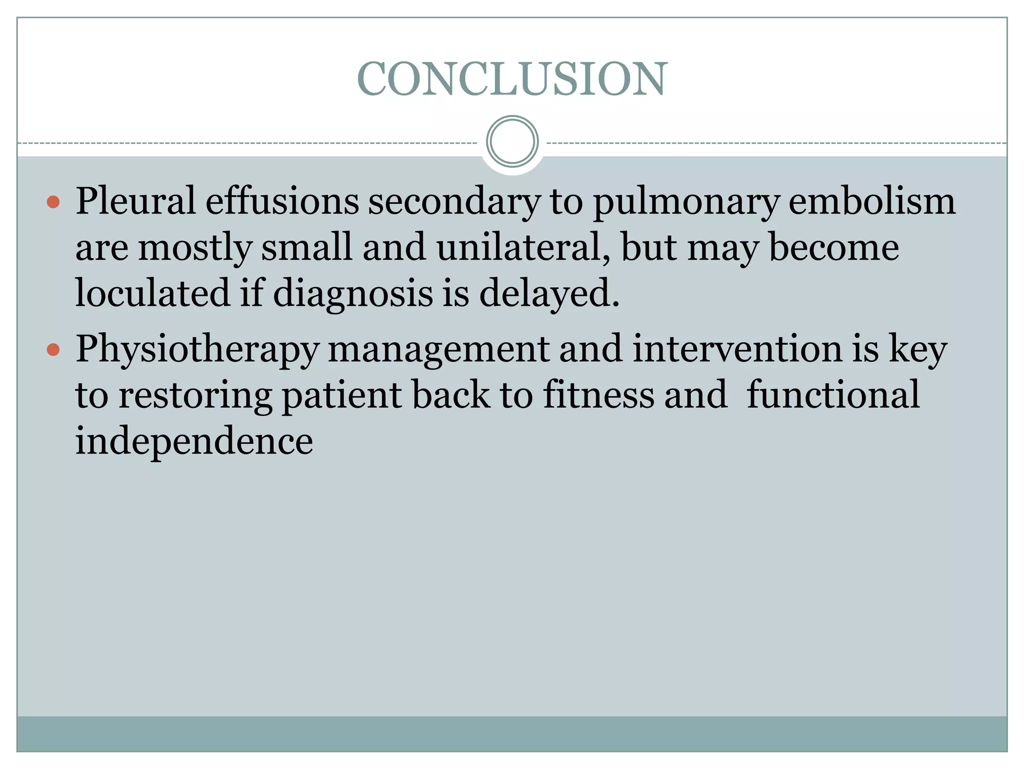Rehabilitation of patient with pleural effusion | PDF