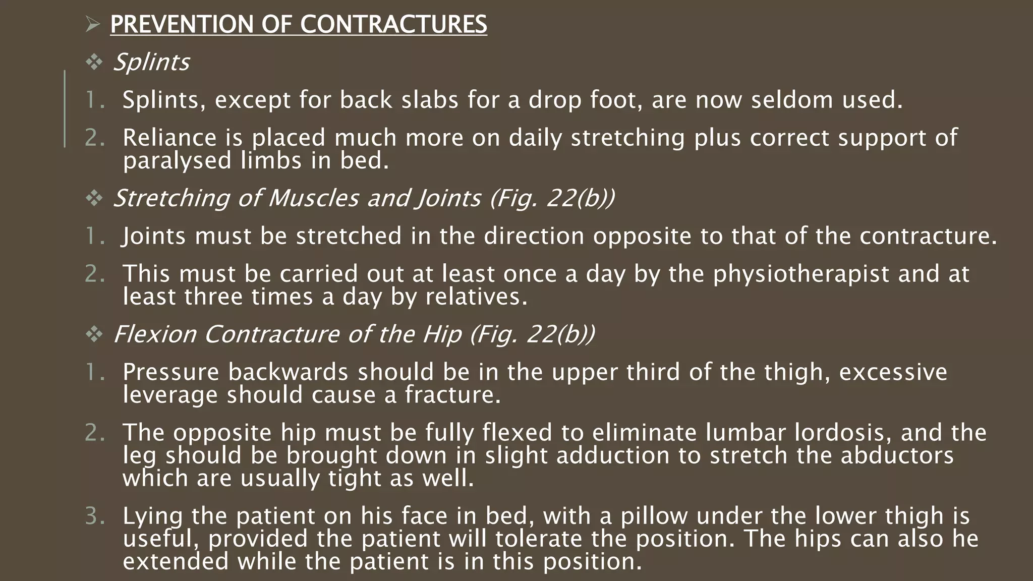 Physiotherapy management of poliomyelitis | PPTX