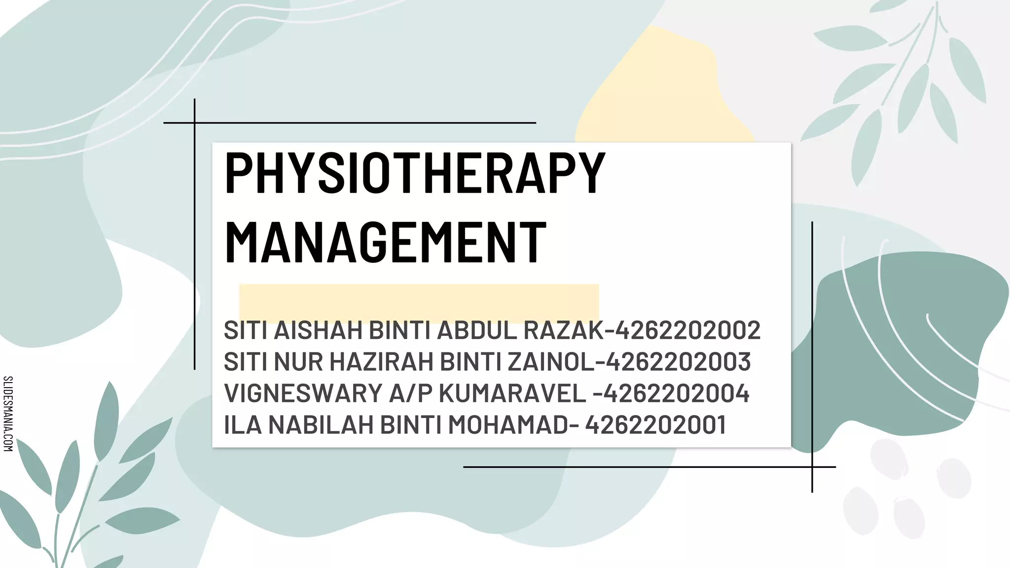 Physiotherapy management CVA, CR CASES | PPTX