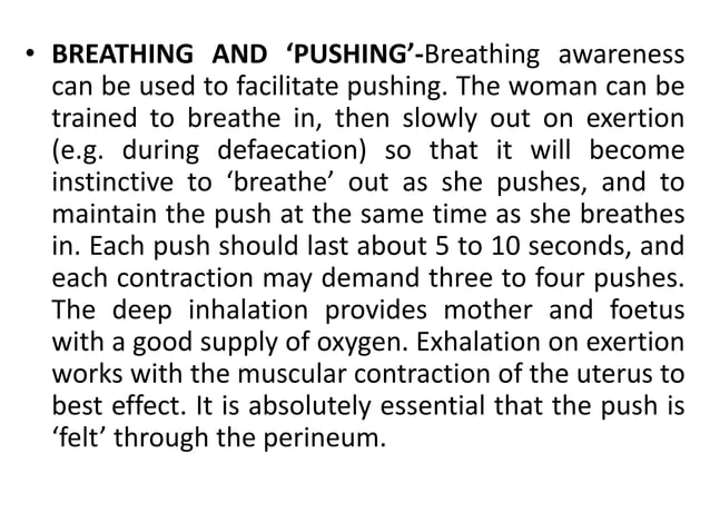 Physiotherapy options for coping with labour (2) | PPTX