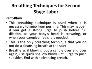 Physiotherapy options for coping with labour (2) | PPTX